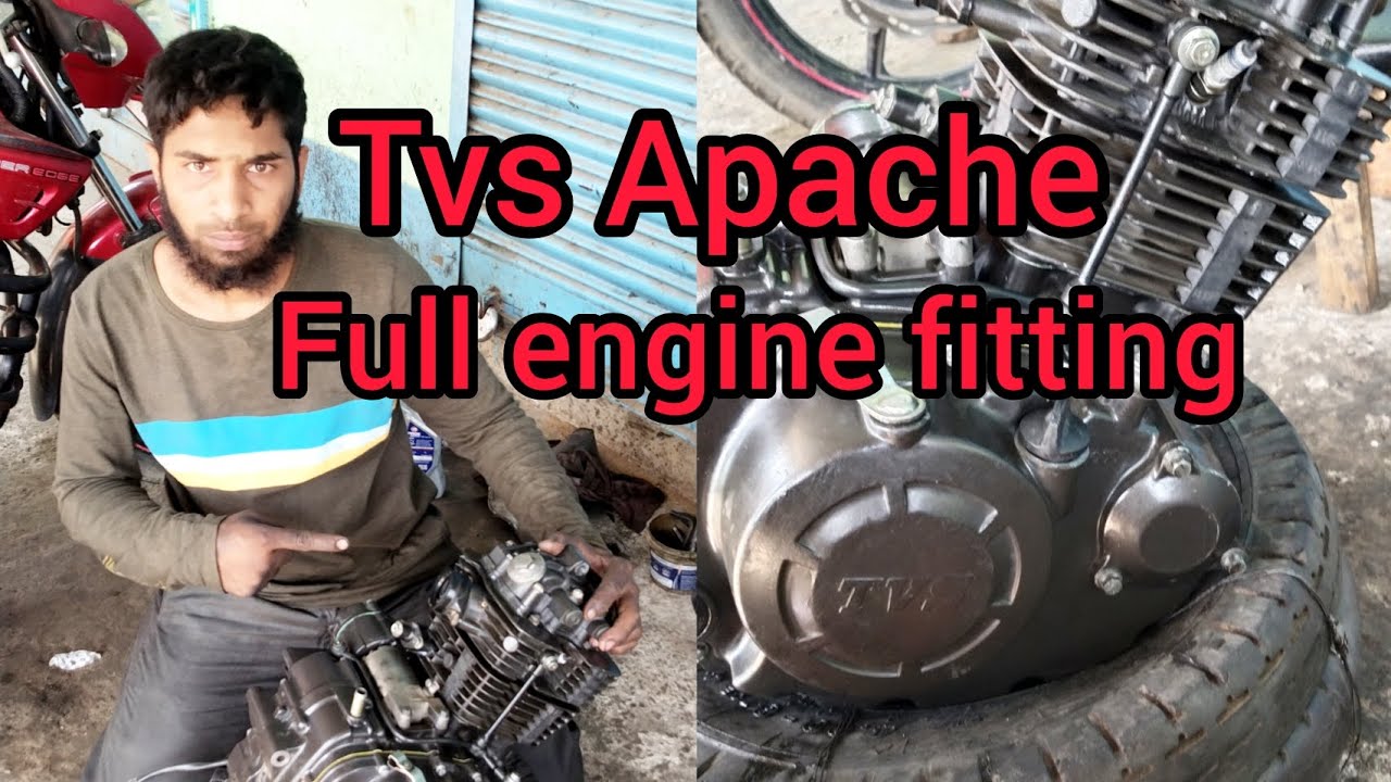 TVS Apache Full Engine Feting//HowTo Feting Apache Full Engine - YouTube