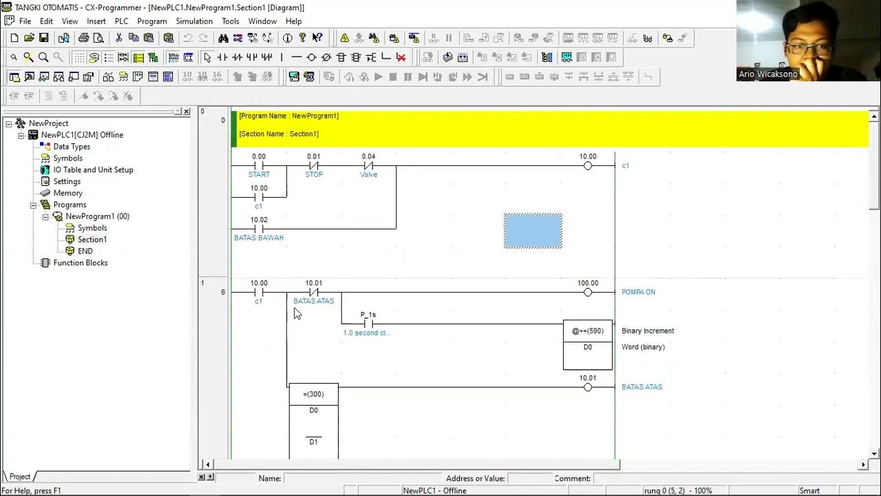 Tangki air otomatis Cx programmer - YouTube