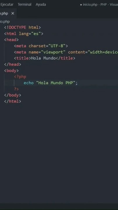 Cómo Poner Php En Tu Webcoding Php Desarrolloweb Html Backend Youtube