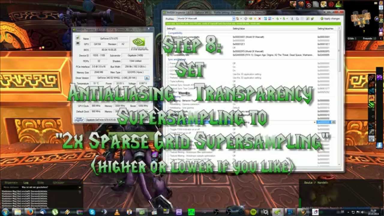 How to enable Multisampling + Transparency AA in WoD 6.0.2 (Nvidia ...