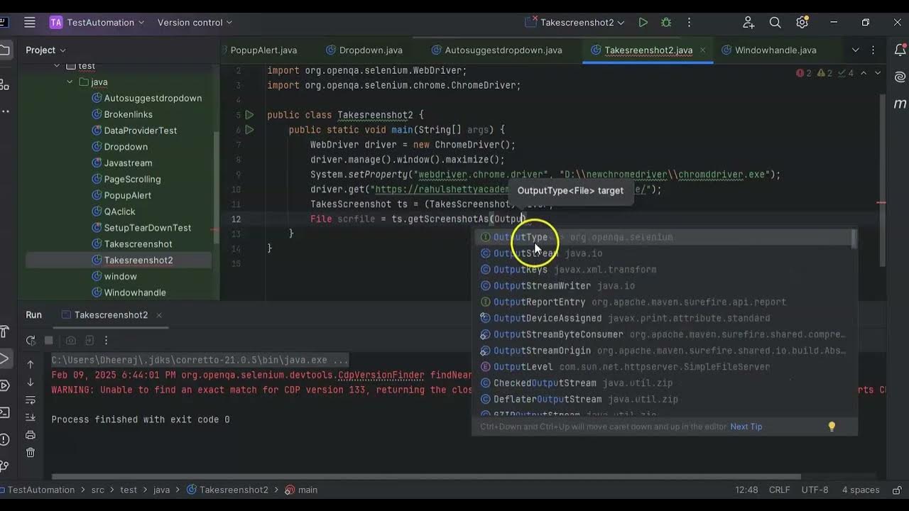 Taking Screenshots in Selenium with Java – Full Guide - YouTube