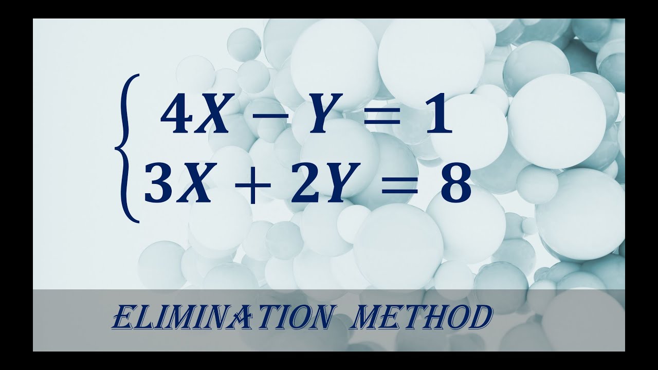 Elimination Method: Solve Any System of Equations Step by Step 1/3 ...