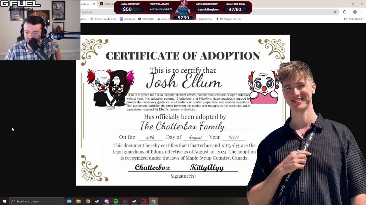 Chatterbox and His Wife Aly OFFICIALLY ADOPTS Ellum - YouTube