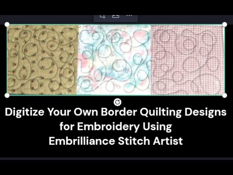 Digitize Your Own Continuous Border Quilting Designs - YouTube