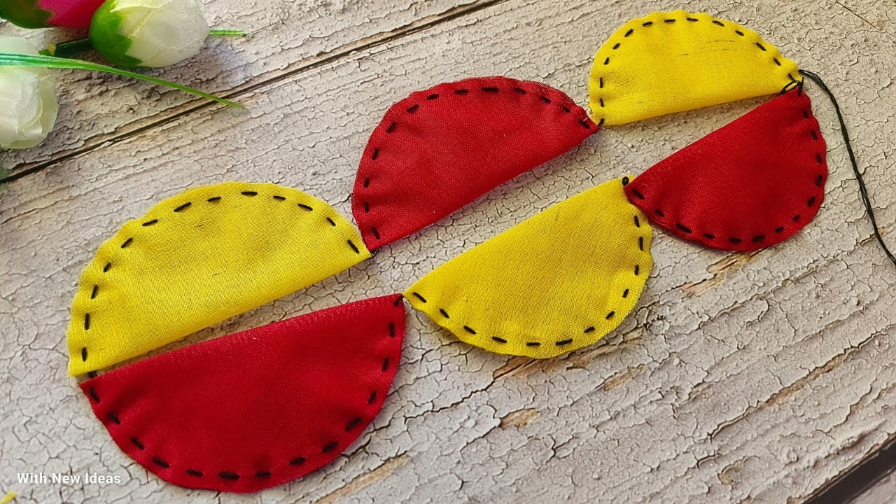 Wow!!!! Beautiful Art Using Fabric Reuse Left Fabric - YouTube