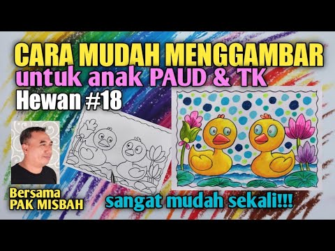 CARA MUDAH MENGGAMBAR UNTUK ANAK PAUD & TK. HEWAN #18