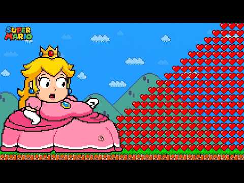 Super Mario Bros. When Mario vs EVOLUTION of GIANT PRINCESS PEACH Fatness Calamity