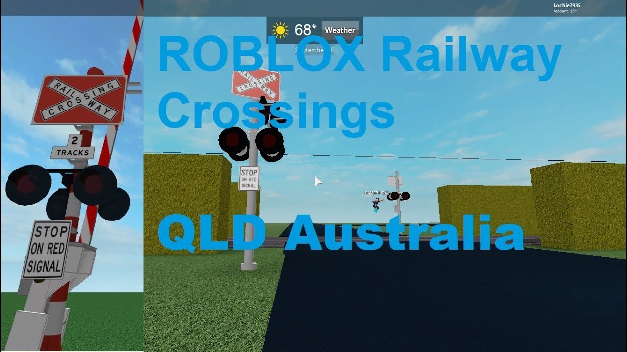 ROBLOX Queensland Australia Railway Crossing - YouTube