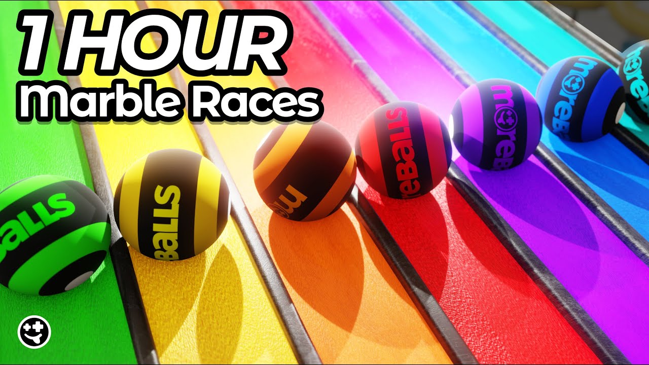 1 HOUR Marble Races Compilation | #marblerace #marblerun #blender # ...