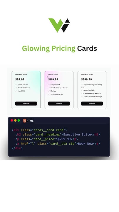 Glowing price cards through HTML. #html #html5 #css #htmlcss #shorts - YouTube