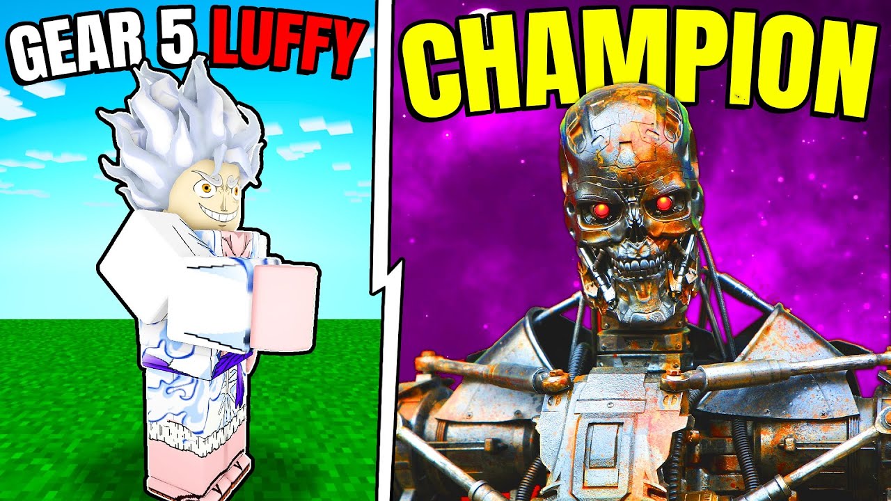 Gear 5 Luffy Vs Evil AI Arm Wrestling Match | Roblox Arm Wrestling ...
