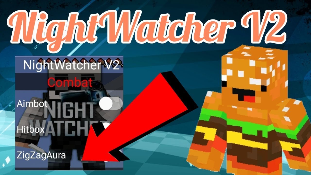 New Minecraft PE NightWatcher V2 Mod Menu - YouTube