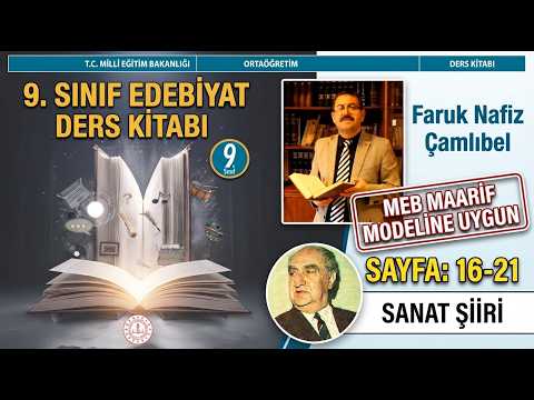 9.Sınıf Edebiyat Ders Kitabı Cevapları Sayfa 16-21; 9.Sınıf Edebiyat Kitabı Sanat Şiiri Faruk Nafiz