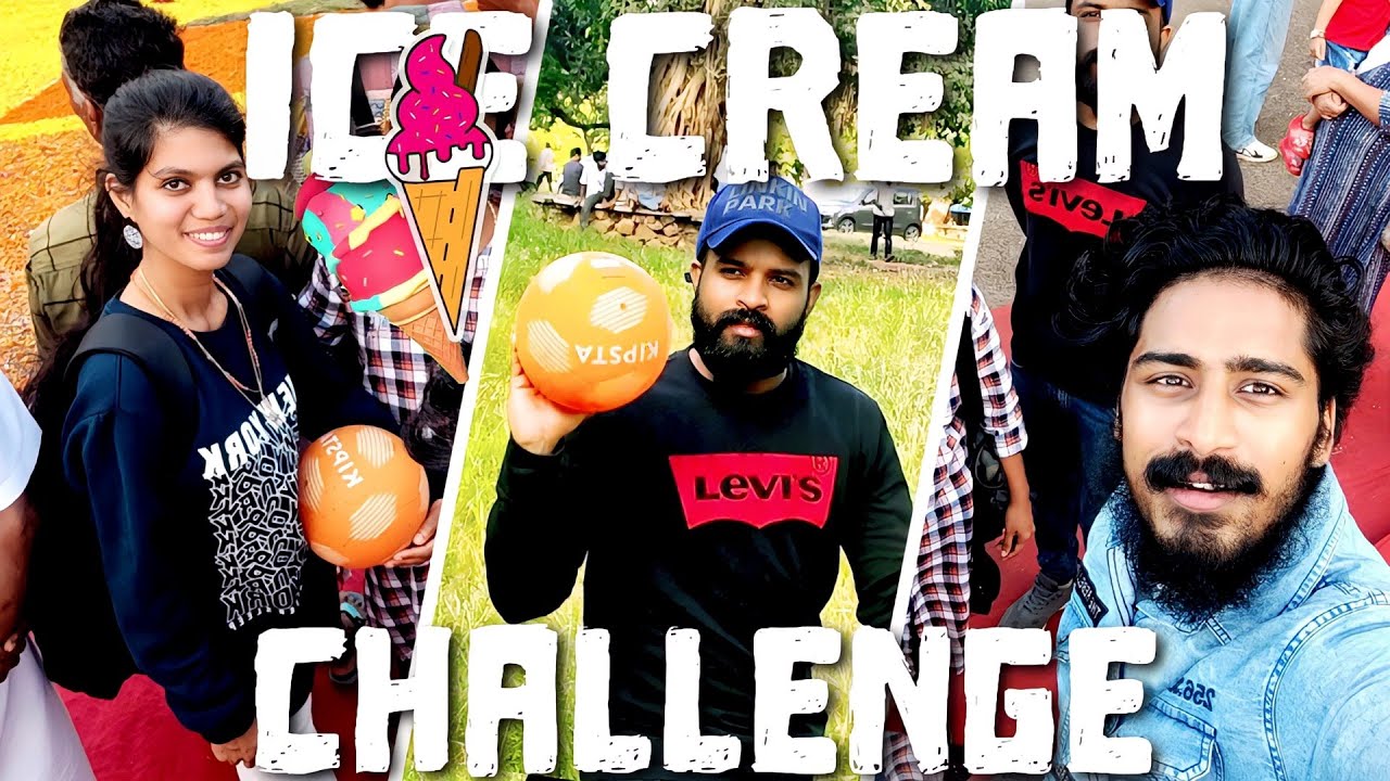 Ice cream challenge//Onam celebration//Onam special public challenge ...