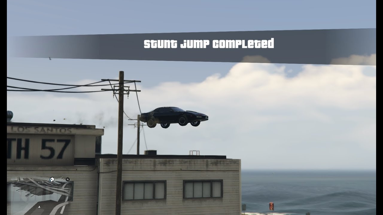 GTA V Knight Rider Kitt All Stunt Jump - YouTube