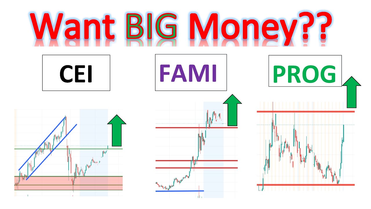 Exploding Penny Stocks 🔥 #CEI 🔥 #FAMI #PROG 🔥 These penny stocks will ...