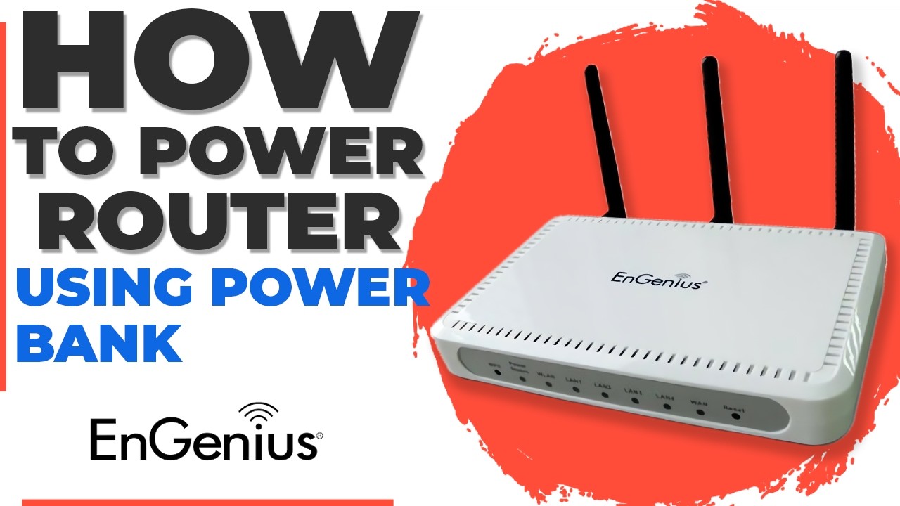 How to Power Engenius Router Using a Power Bank - YouTube