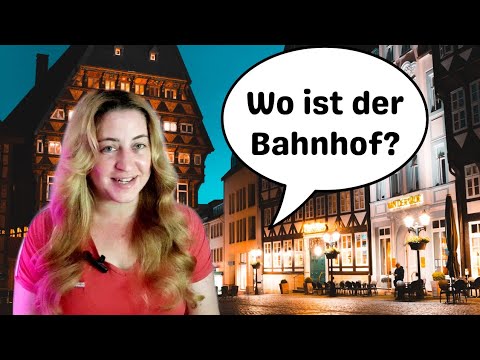 German Phrases to Ask For and Give Directions - YouTube