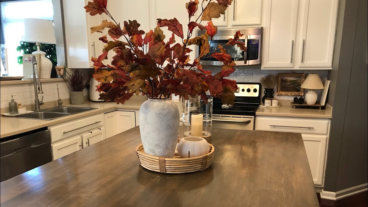 Kitchen fall decor - YouTube