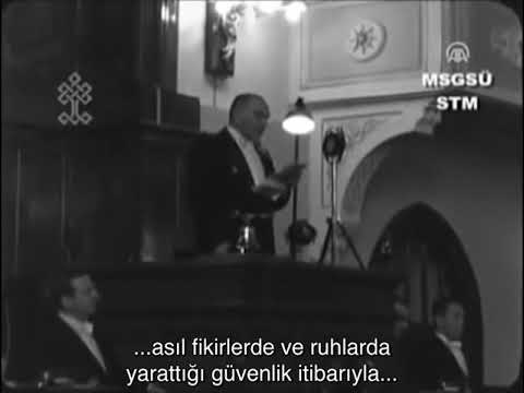 Mustafa Kemal Atatürk, 1936 yılı TBMM açılış konuşmasında Cumhuriyet'i anlatıyor