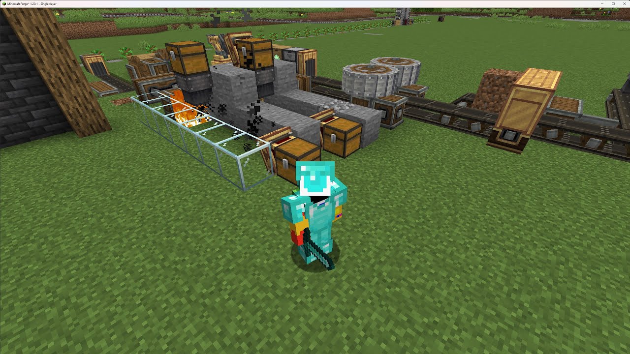 Stavba zpracovávače na rudu! Minecraft: Create modpack - YouTube