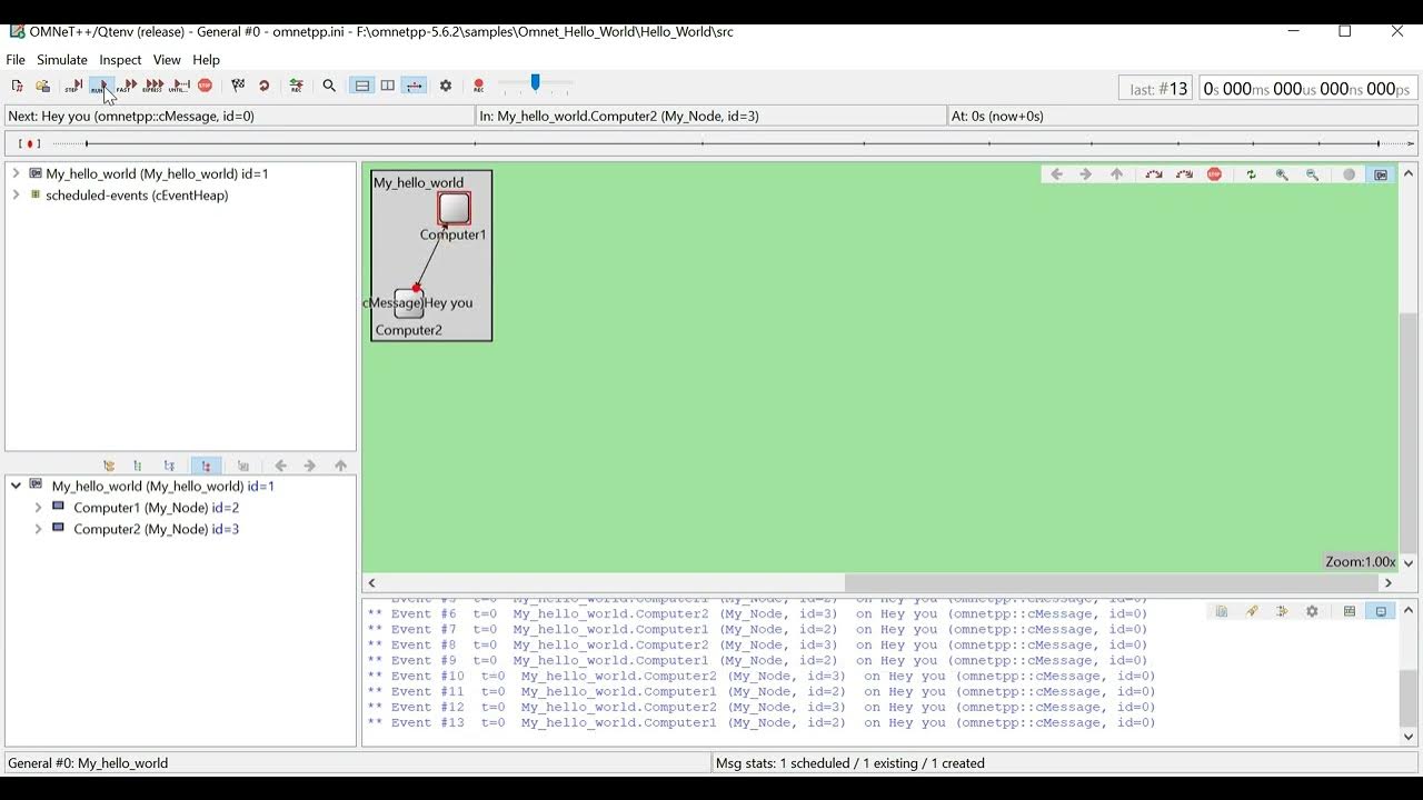 OMNET++ , HELLO - YouTube
