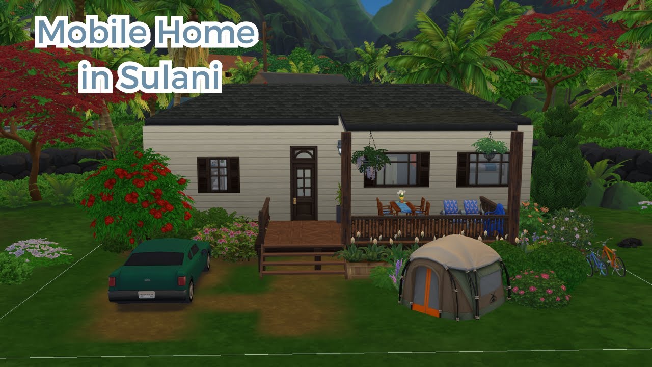 Mobile home in Sulani | The Sims 4 Speed Build | No CC - YouTube