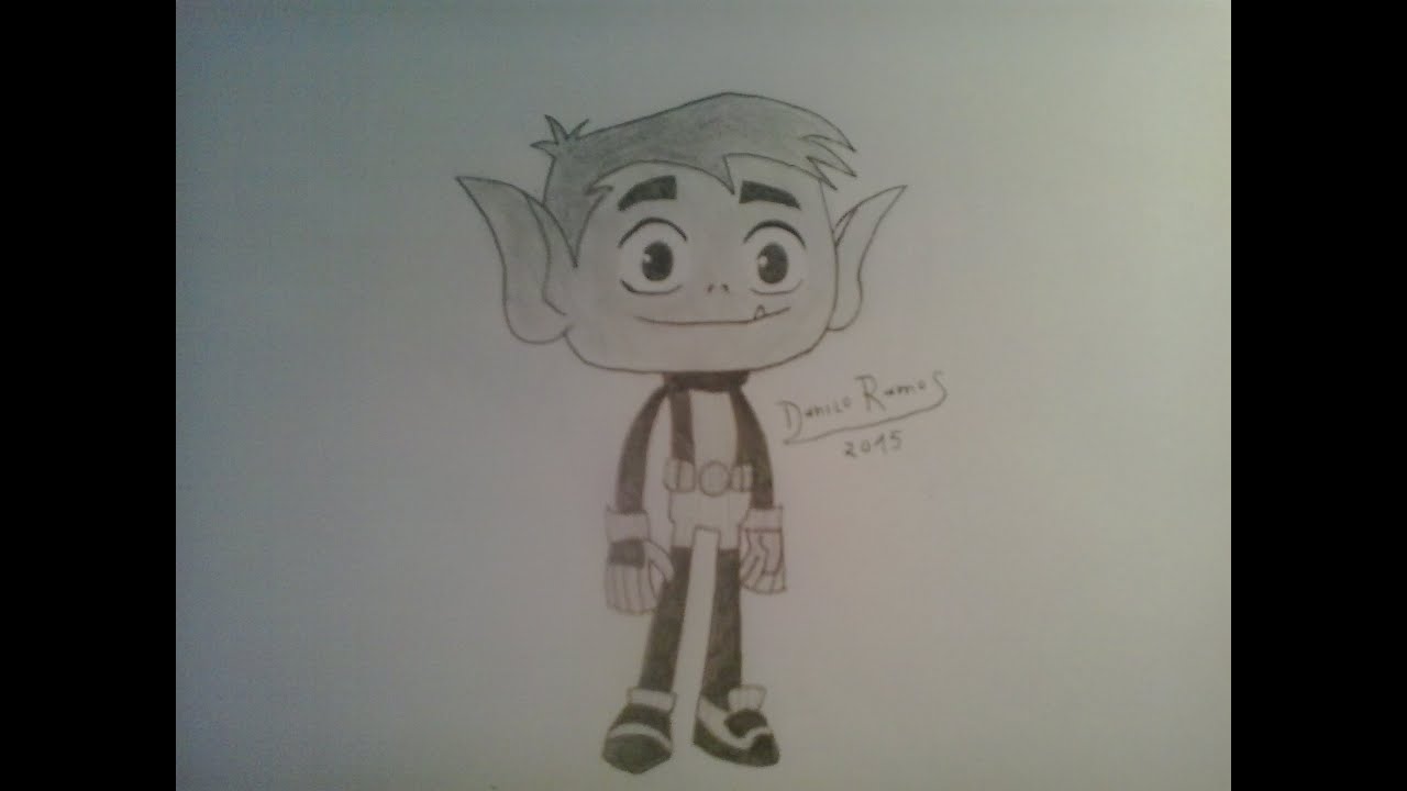 How to draw Beast Boy - YouTube