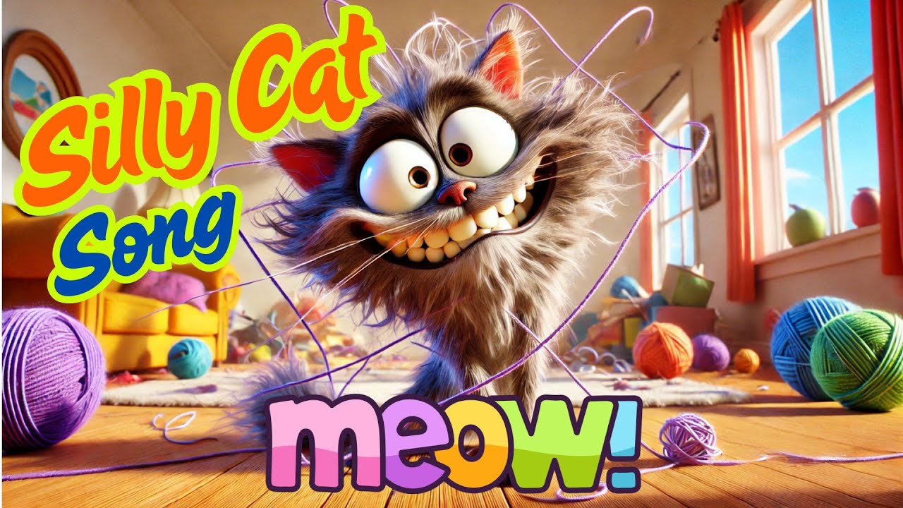 🐱MEOW! Silly Cat Song | The Funniest Cat Song for Kids | Fun Sing-Along ...