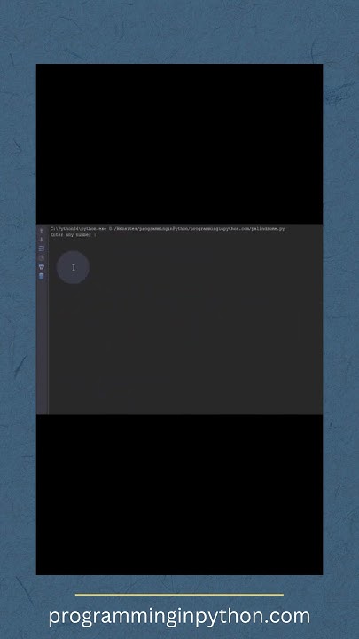 Python Program To Check Palindrome Number Programming In Python Shorts Programming Coding