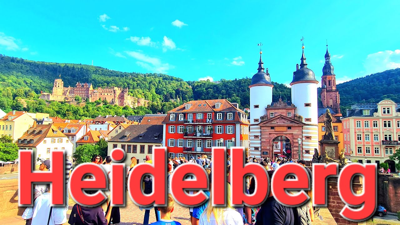 Heidelberg. #4K Video a relaxing walk of the Heidelberg in Germany ...