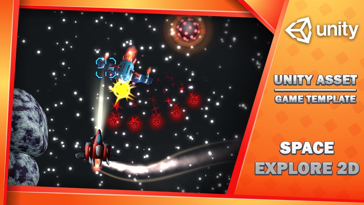 Space Explore 2D Game Template Gameplay & Features Walkthrough - YouTube
