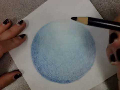 Colored Pencil Sphere- Part 2 (Layers, patience, and saturation!) - YouTube