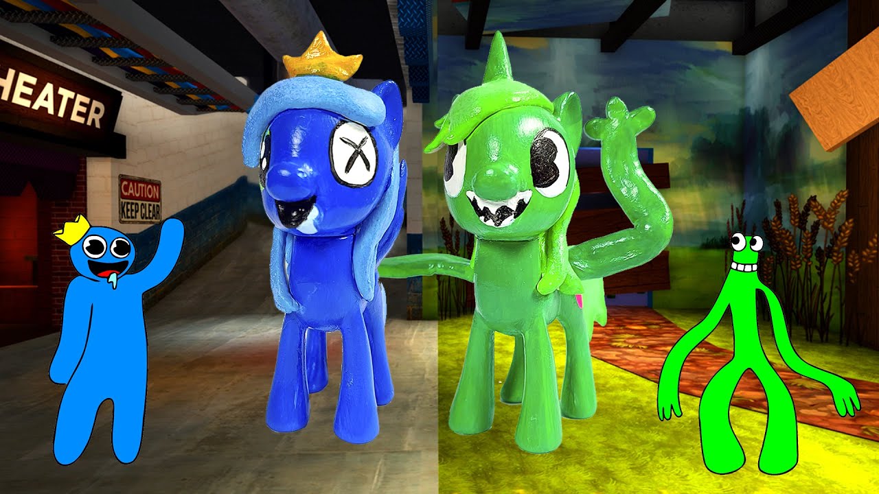 MLP Pony Custom Rainbow friends- Green and Blue- Tutorial - YouTube