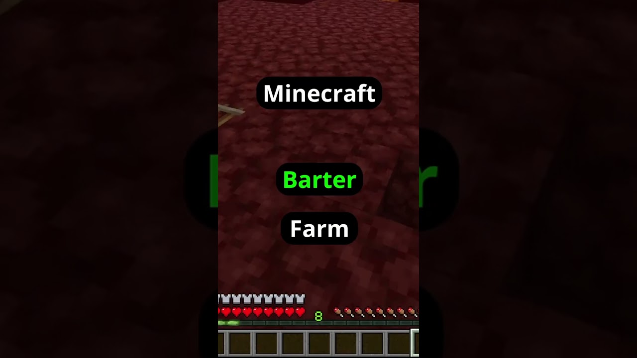 Minecraft: BARTER FARM #shorts - YouTube