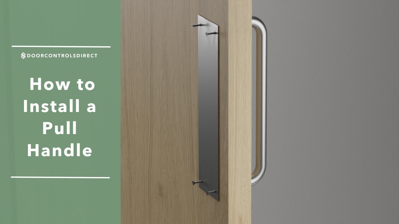 How to Install a Pull Handle - YouTube