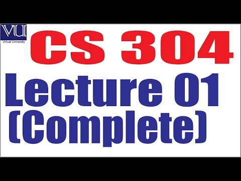 CS304 (OOP) Lecture 01 Virtual University - YouTube