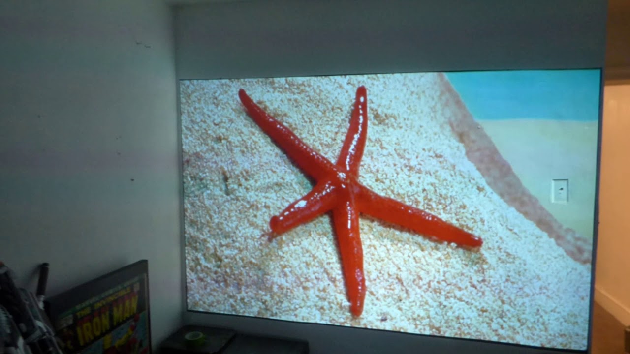 LUMINOUS ALR CINEMA PAINT Roll on projection screen 720p short throw ...