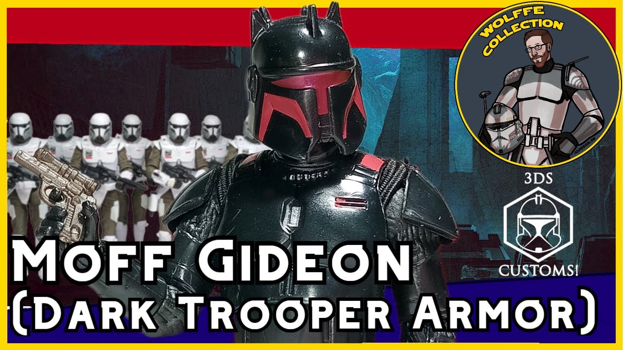 Moff Gideon Dark Trooper Armor - Wolffe Collection - YouTube