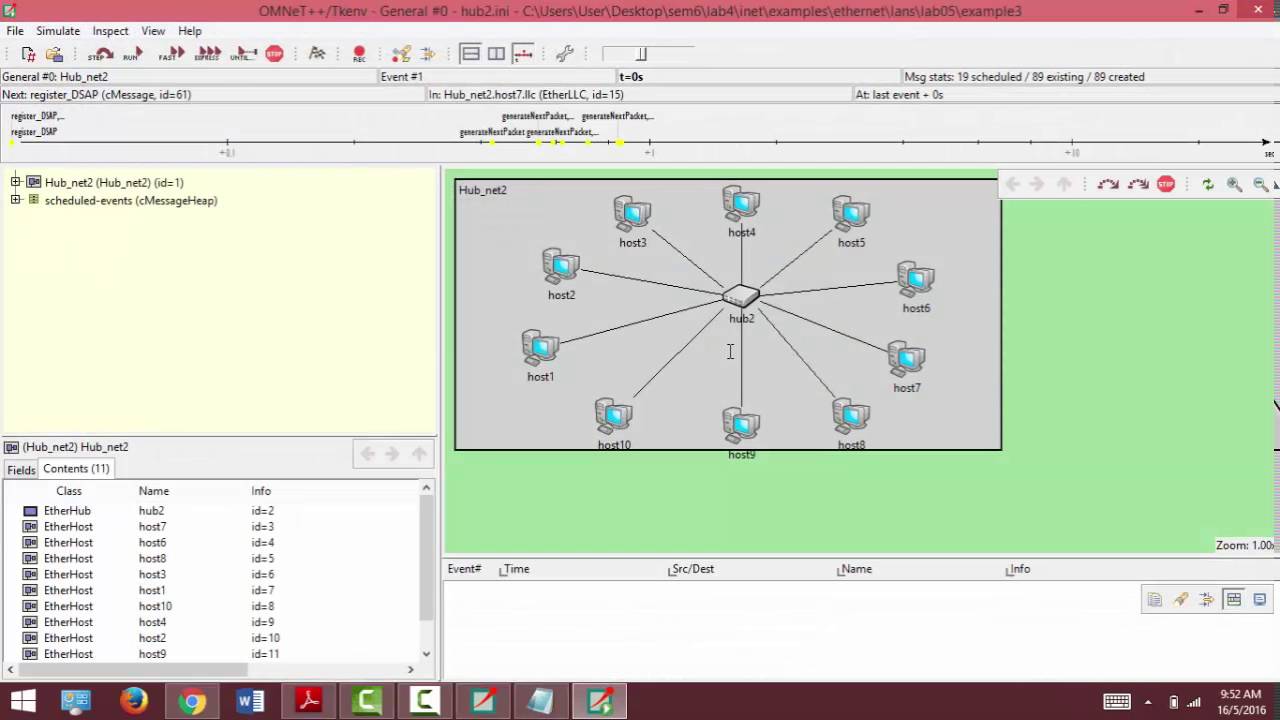 Design and development Lan using omnet++ part 2 - YouTube