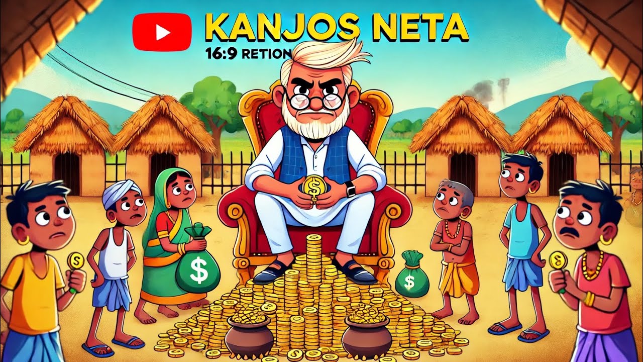 कंजूस नेता ।Kanjoos Neta | A Greedy Politician's Transformation | 3D ...