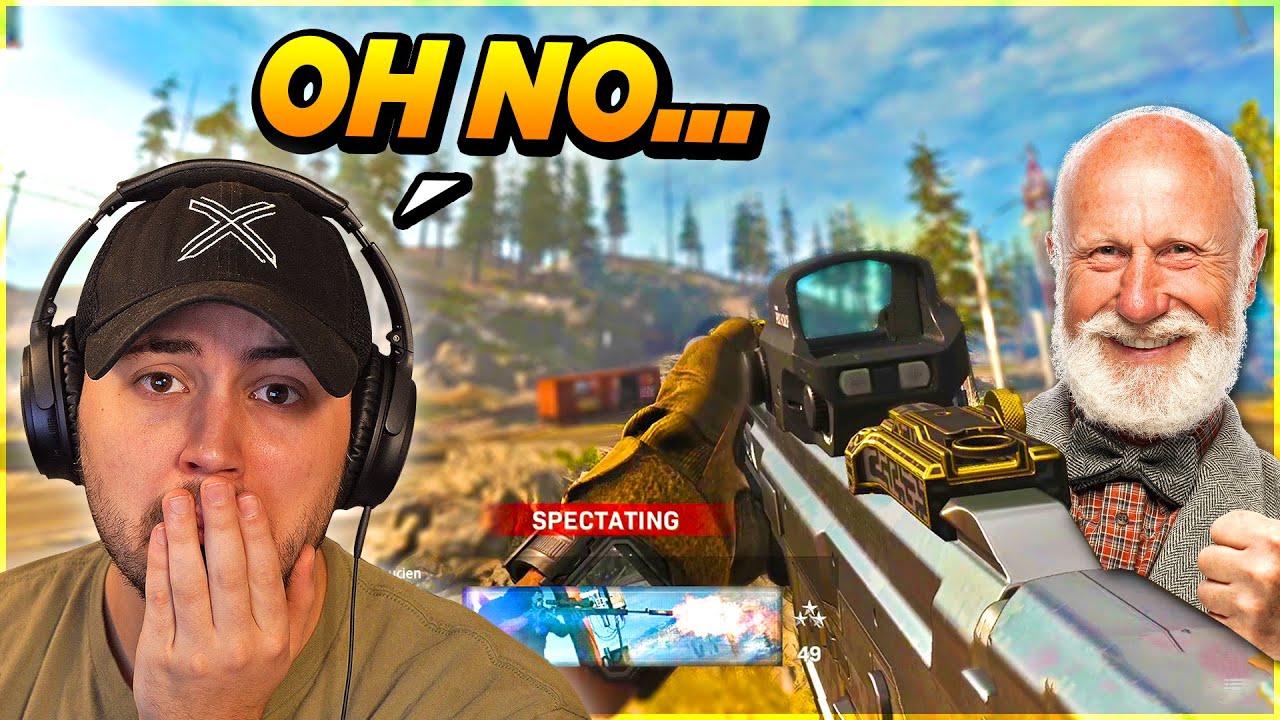 I Spectated an OLD MAN in Warzone and it was INTENSE... - YouTube