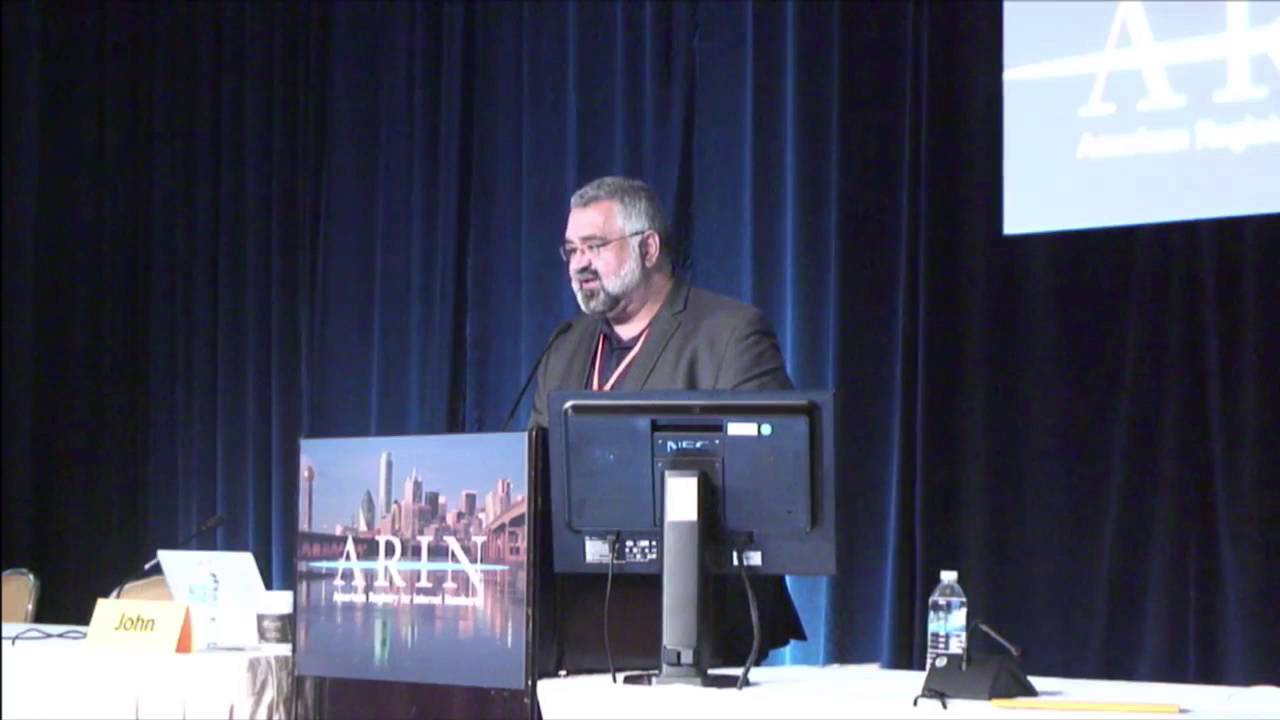 Jason Schiller - Candidate, ARIN Region NRO NC - YouTube