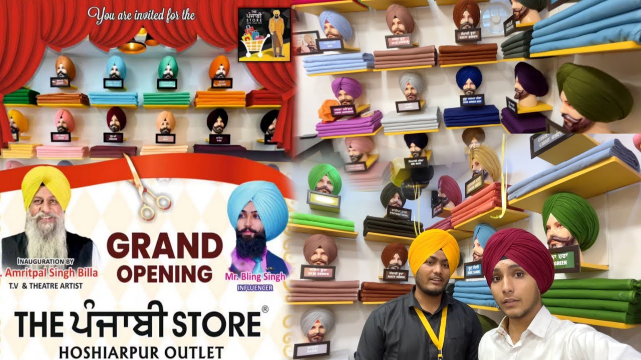The Punjabi Store | Hoshirapur 6 Outlet | Opening ceremony ,turban shop ...