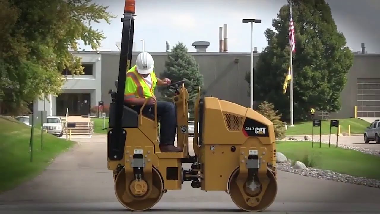 Cat® CB1.7 és CB1.8 kisméretű aszfalthegerei - YouTube
