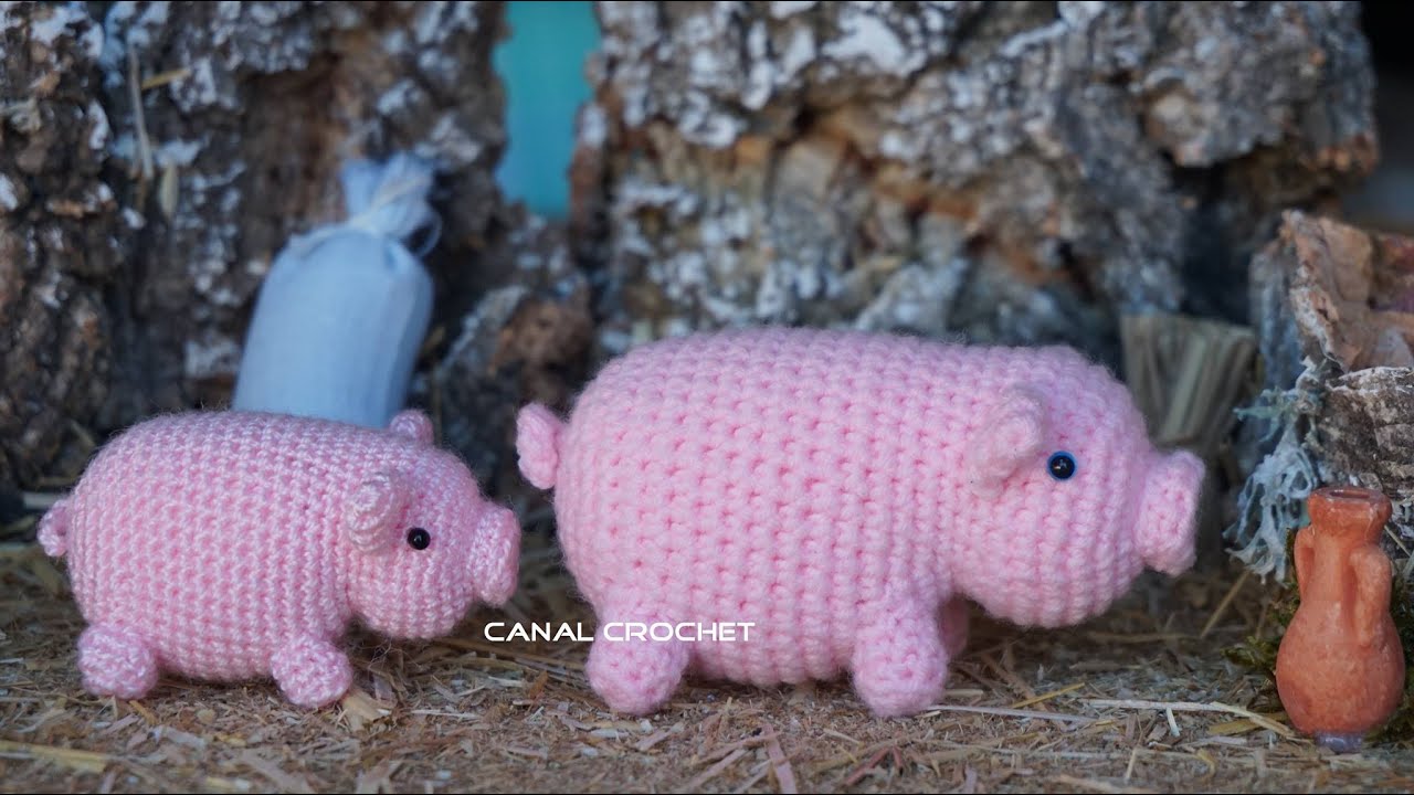 cerdito amigurumi tutorial - YouTube