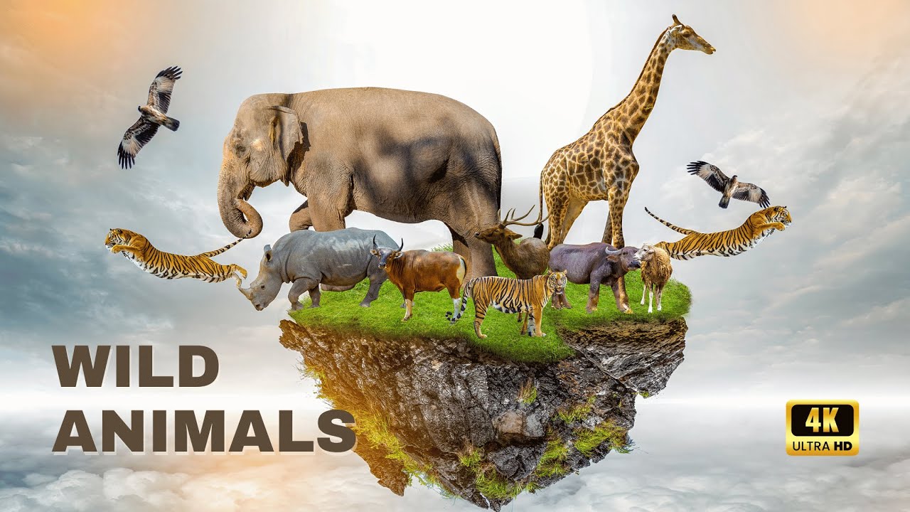 Amazing Scene of Wild Animals In 4K - Tiger, Lion, Leopard, Hyena ...