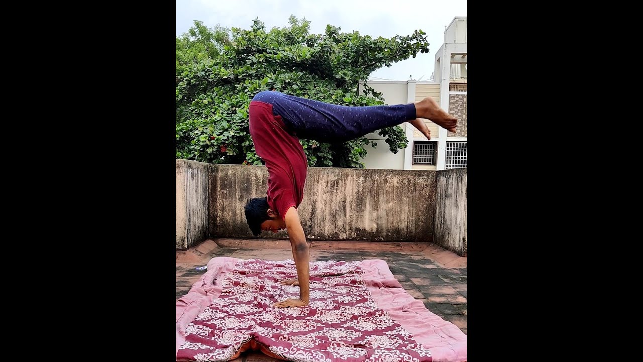 Full hand Balance to center splits || yoga || magical yoga - YouTube