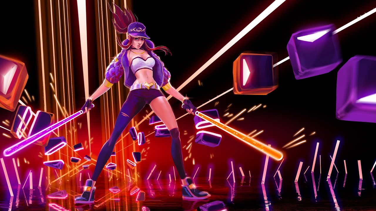 KDA - POP/STARS - Expert OFFICIAL BEAT SABER SONG - YouTube