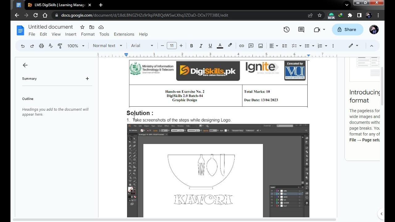 Graphic Design Exercise 2 Batch 4 DigiSkill - YouTube